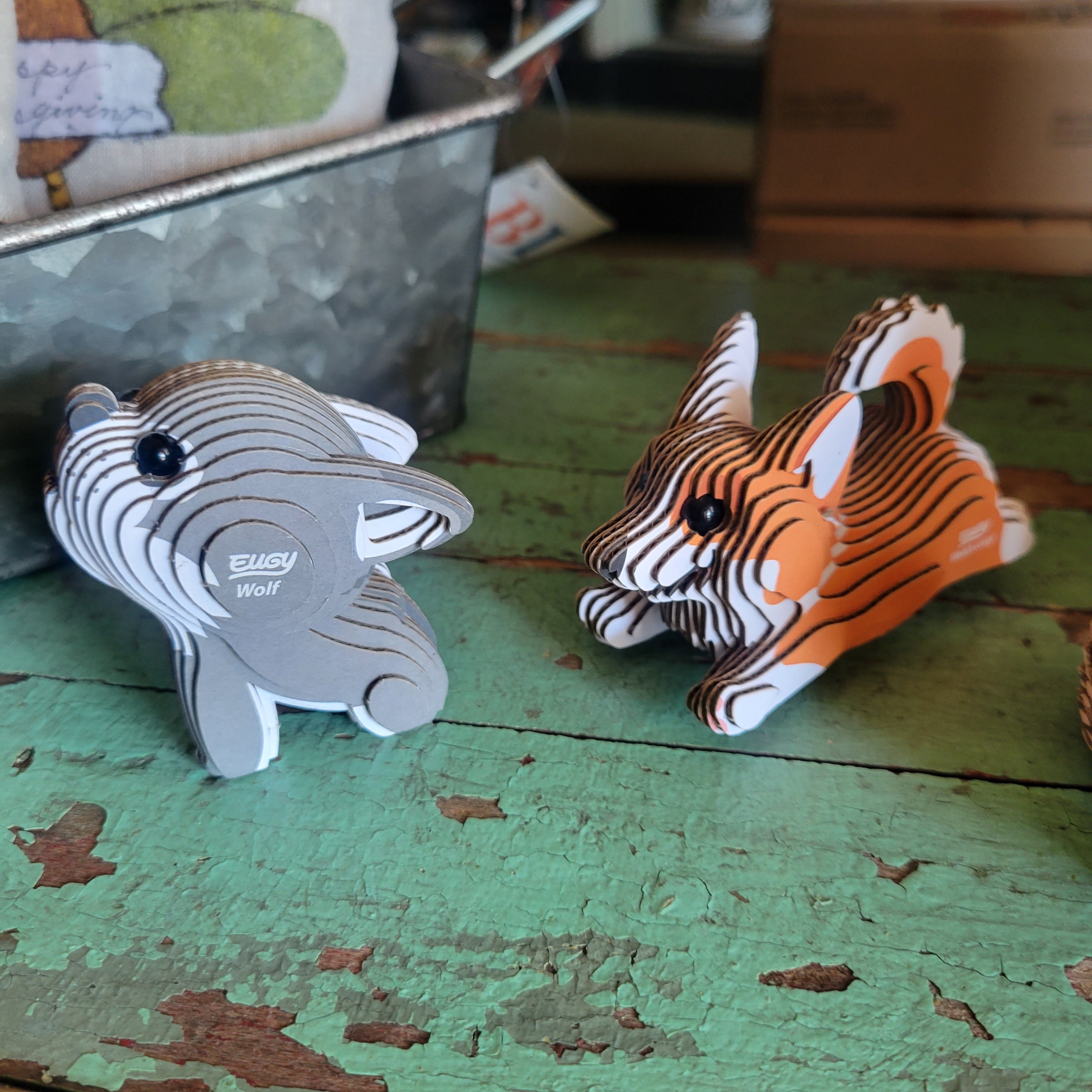 Eugy Carboard Model Kit | Fox and Fern - Adirondack Mercantile